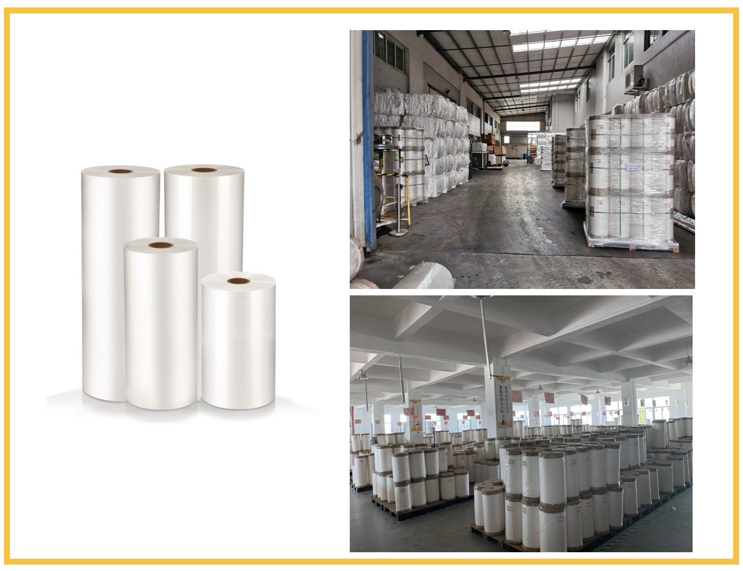 Multiple Extrusion BOPP Thermal Lamination Film Premium White BOPP ...