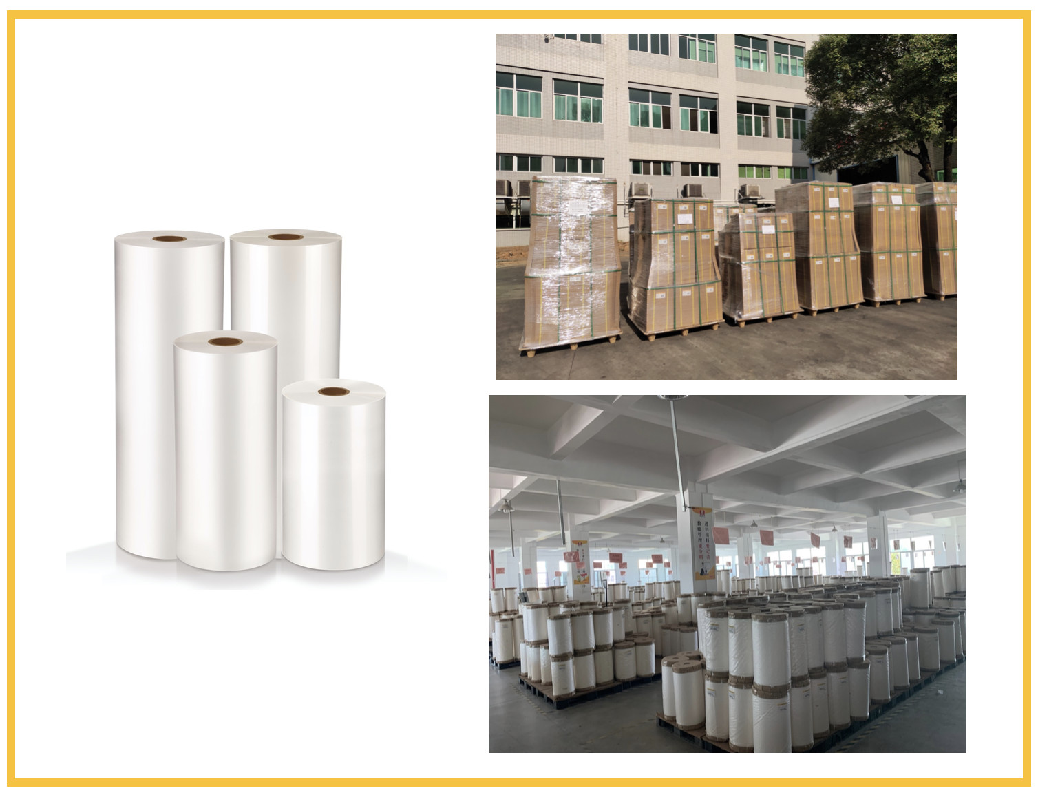 30mic Gloss Lamination Film For Paper Boards Biaxially Oriented ...