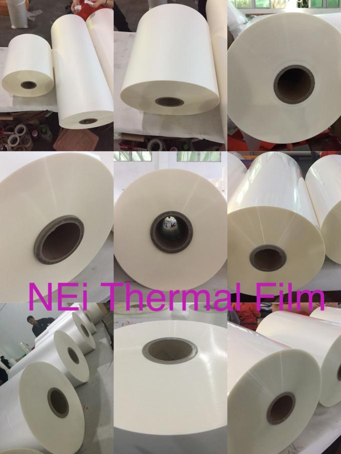 White Colour 27 Mic Matt Lamination Film For Paper Boards Extrusion ...